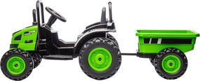 Elektrický traktor s vlečkou Milly Mally Farmer zelený