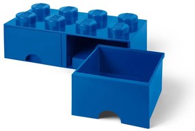 Tmavě modrý úložný box se dvěma šuplíky LEGO®
