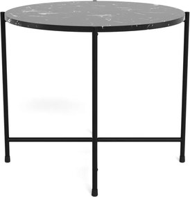 ACTONA Kulatý odkládací stolek AVILA černý ⌀52 cm