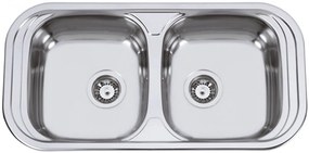 Sinks SEVILLA 860 DUO V 0,6mm leštěný RDSEL86043526V