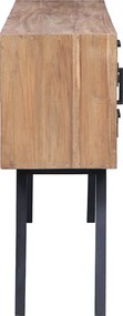 vodaXL Odkládací skříňka 110x30x75 cm masivní teak 285314