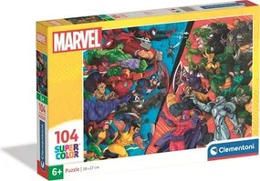 Clementoni 25061 Puzzle Marvel: Hrdinové vs. padouši 104 dílků / od 6