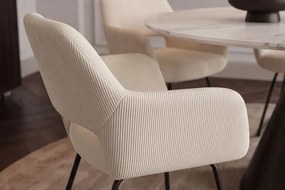 Designová jídelní židle Derrick béžový manšestr