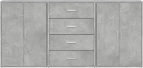 Příborníky 3 ks betonově šedé 60 x 31 x 84 cm kompozitní dřevo 3276577