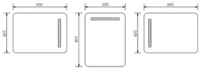 Nimco LED zrcadlo 600x800 - ZP 2002