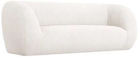 OnaDnes -20% Bílá bouclé dvoumístná pohovka Cosmopolitan Design Essen 210 cm