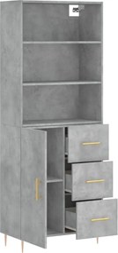 vidaXL Skříň highboard 69,5 x 34 x 180 cm kompozitní dřevo [3189431] Barva: Bílá