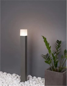 NV 71371101 Venkovní sloupkové svítidlo STICK tmavě šedý hliník bílý akryl E27 1x12W 220-240V IP54 bez žárovky - NOVA LUCE