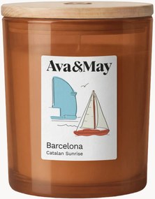 Vonná svíčka Barcelona (malina, bílý jasmín a cukrová vata)