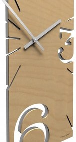 Designové hodiny 10-010 CalleaDesign Greg 58cm (více variant dýhy) Dýha světlý ořech - 91