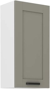 STL 45 cm skříňka horní jednodveřová LUNA (výška 90 cm) Barevné provedení LUNA: Bílá / Jílově šedá