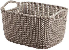 CURVER KNIT S 8L Košík 30 x 22 x 17 cm hnědý 03674-X59