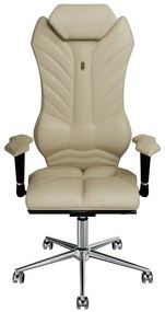 OnaDnes -20% Kulik System Krémová koženková kancelářská židle Monarch