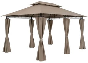 Zahradní altán pavilon TOPAS 4x3m - hnědá