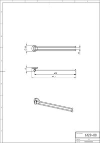 Novaservis - Dvouramenný držák ručníků Metalia 1 chrom, 6129,0
