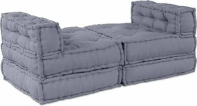 Modulová pohovka Textil Šedá 210 x 140 x 56 cm 3315094