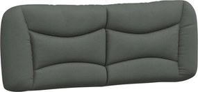 Postel s matrací Hvar tmavě šedá 140 x 190 cm textil 3208528