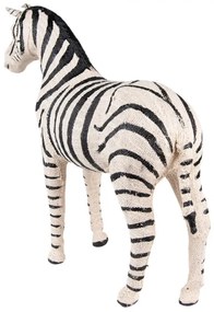 Dekorace Socha Zebra Černá, Bílá 27x10x28 cm – 30 cm