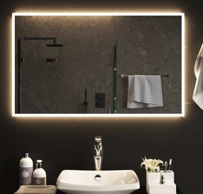 vidaXL Koupelnové zrcadlo s LED osvětlením 60x100 cm [3154087]