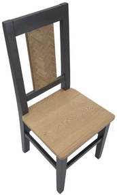 Set 2 ks jídelních židlí Mauro Ferretti Majer 44x44x96 cm, hnědá/šedá