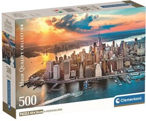 Clementoni - Puzzle 500 New York Compact