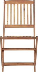 vidaXL Skládací zahradní židle s poduškami 6 ks masivní akáciové dřevo [3065503] Barva: antracitová