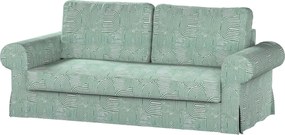 Potah na pohovku IKEA Backabro,  3-místná, rozkládací barva zelená látka pletený vzor, vzorované