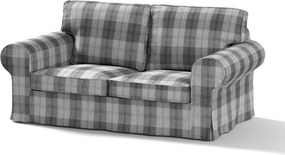 Potah na pohovku IKEA Ektorp 2-místná rozkládací NOVÝ MODEL 2012 barva šedá látka pletený vzor, vzorované