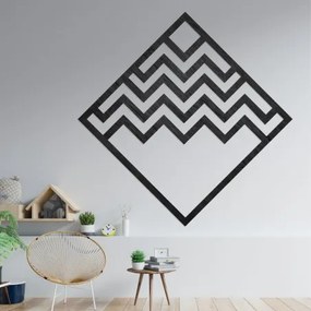 Dřevěná geometrická dekorace čtverec | SENTOP PR0397-A