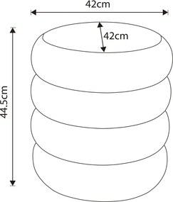 Taburet Snuggo II oranžový