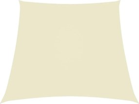 vidaXL Stínicí plachta oxfordská látka lichoběžník 3/5 x 4 m [135133] Barva: krémová