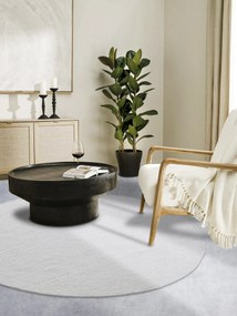 Villeroy & Boch Kusový koberec 106048 White kruh, 200x200 (průměr) kruh, bílá, ložnice