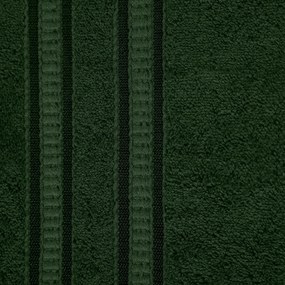 SADA BAMBUSOVÝCH RUČNÍKŮ MILA3 3KS 70X140 CM TMAVĚZELENÁ