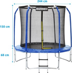 Marimex Standard 244 cm + vnitřní ochranná síť + žebřík 19000080