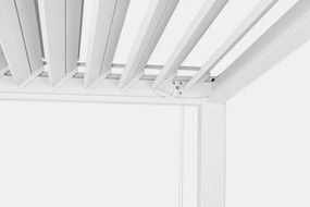 BIZZOTTO Bílá hliníková pergola s uzavíracími lamelami OCEAN 3,6x6 m 0795785