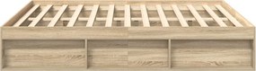 Rám postele dub sonoma 180 x 200 cm Super King Size 3203882