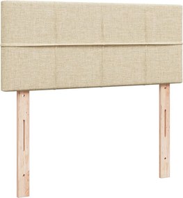Box spring postel s matrací krémová 120x200 cm textil 3285860