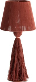 Stolní lampa v cihlové barvě s textilním stínidlem (výška 58 cm) Espino – Light & Living