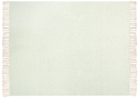 Bavlněná deka 125 x 150 cm zelená/ béžová MITYAL Beliani
