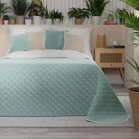 MARKIZETA VELVI Dekorativní přehoz na postel, rozměr 220x240cm, barva 007 mint VELVI0/NAP/007/220240/1