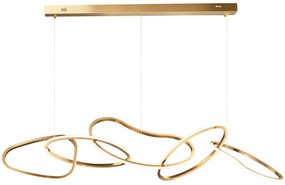 Toolight Toolight, LED stropní osvětlení 120cm, 60W, 3000K, LHJ050-CP T, zlatá, OSW-50024