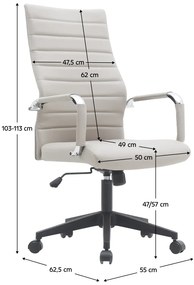 Kondela Kancelářské křeslo, šedohnědá Taupe/černá, DRUGOS NEW