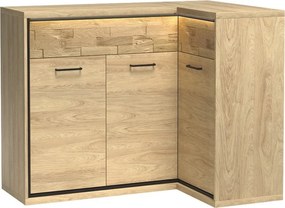 Casarredo - Komfort nábytek Komoda rohová PILETAS M-15 dub hickory pravá