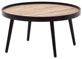 Bruxxi Konferenční stolek Tulipan, 76 cm, černá