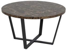 Hnědý kulatý konferenční stolek ø 77 cm Amble - Actona