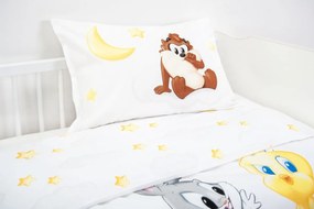 HERDING Povlečení do postýlky Looney Tunes baby Bio Bavlna Bio Bavlna, 100/135, 40/60 cm