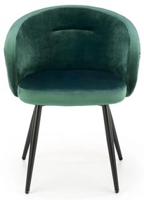 Designová židle Dasha tmavě zelená
