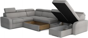 Sedací souprava OSLO U | 250x380x170 | rozkládací + 3x úložný prostor | VÝBĚR TKANIN