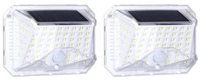 Aigostar B.V. | Aigostar - SADA 2xLED Solární nástěnné svítidlo se senzorem LED/1,48W/5V IP65 | AI0745
