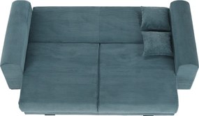 Extra prostorná pohovka, modrá / mentolová / světle šedá, Gilena BIG SOFA